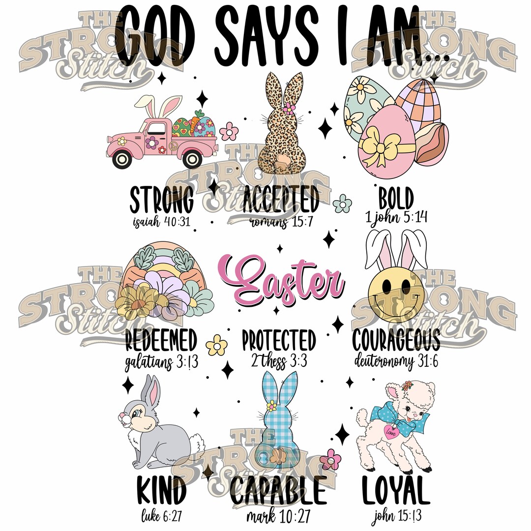 God Says I Am Strong Accepted Bold Redeemed Protected Courageous Kind ...