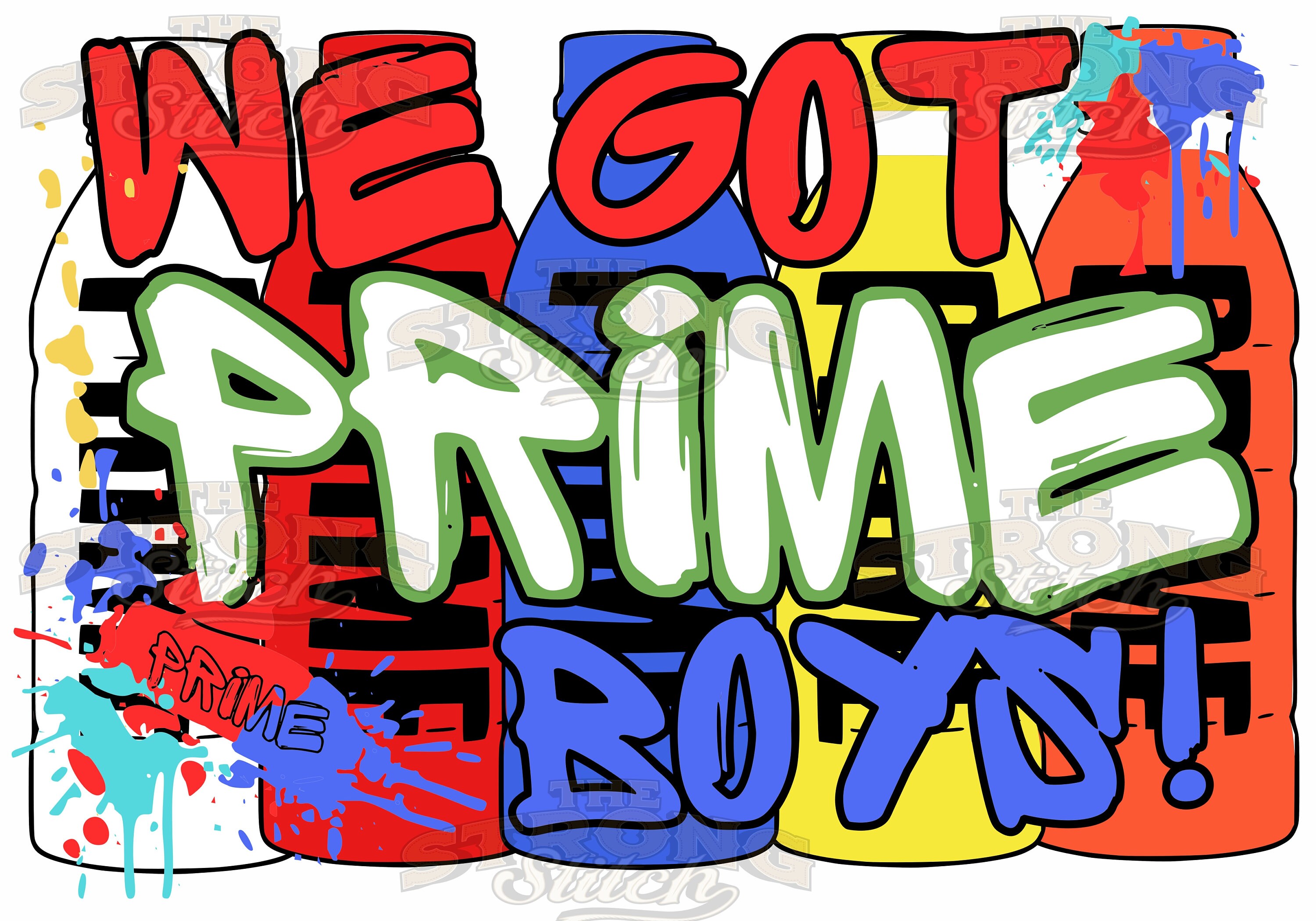 We Got Prime Boys Drink Colorful 300dpi PNG Digital Print - Etsy