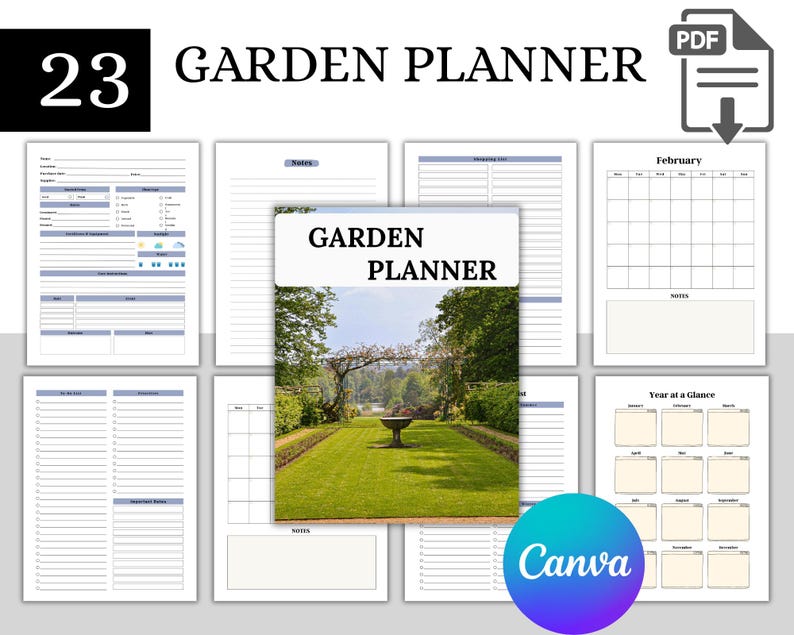Monthly Garden Planner - Etsy