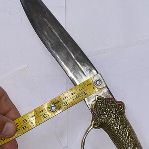 Indian Sikh Wedding Kirpan Lion Head Brass Metal Sheath and Grips ...