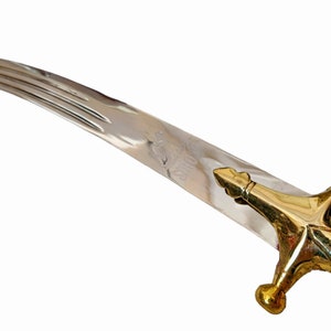 Indian Ceremonial Sword With Maroon Sheath Golden Hilt Full Size - Etsy