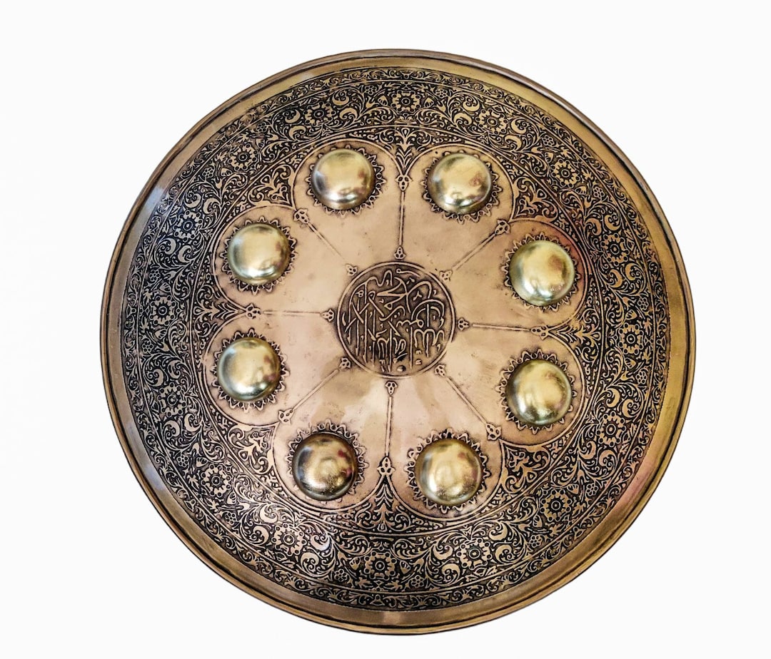 Handcrafted Decorative Shield 16 Inch With Arabic Engraving - Etsy