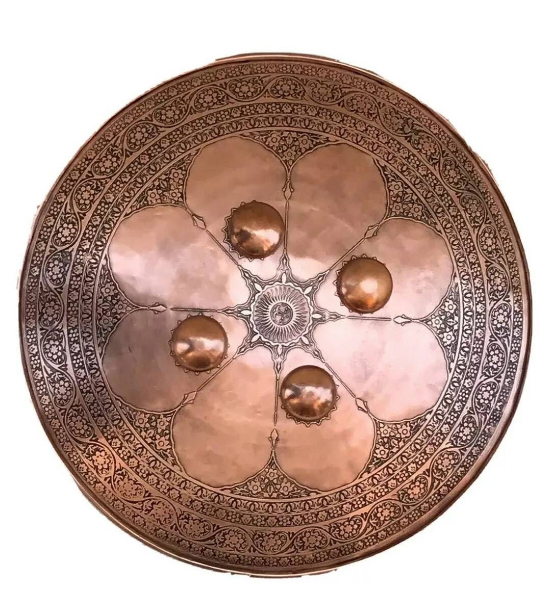 Handcrafted Decorative Shield 16 Inches With Floral Design - Etsy