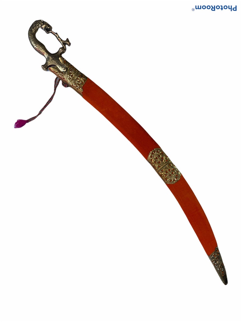 Indian Rajput Wedding Sword With Sheath Red Velvet Fabric - Etsy