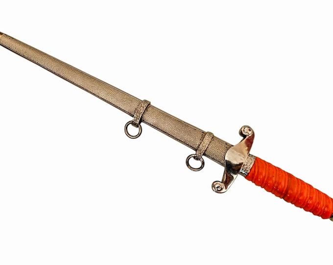 German Army Dagger Reproduction Steel Scabbard and Orange Grips - Etsy