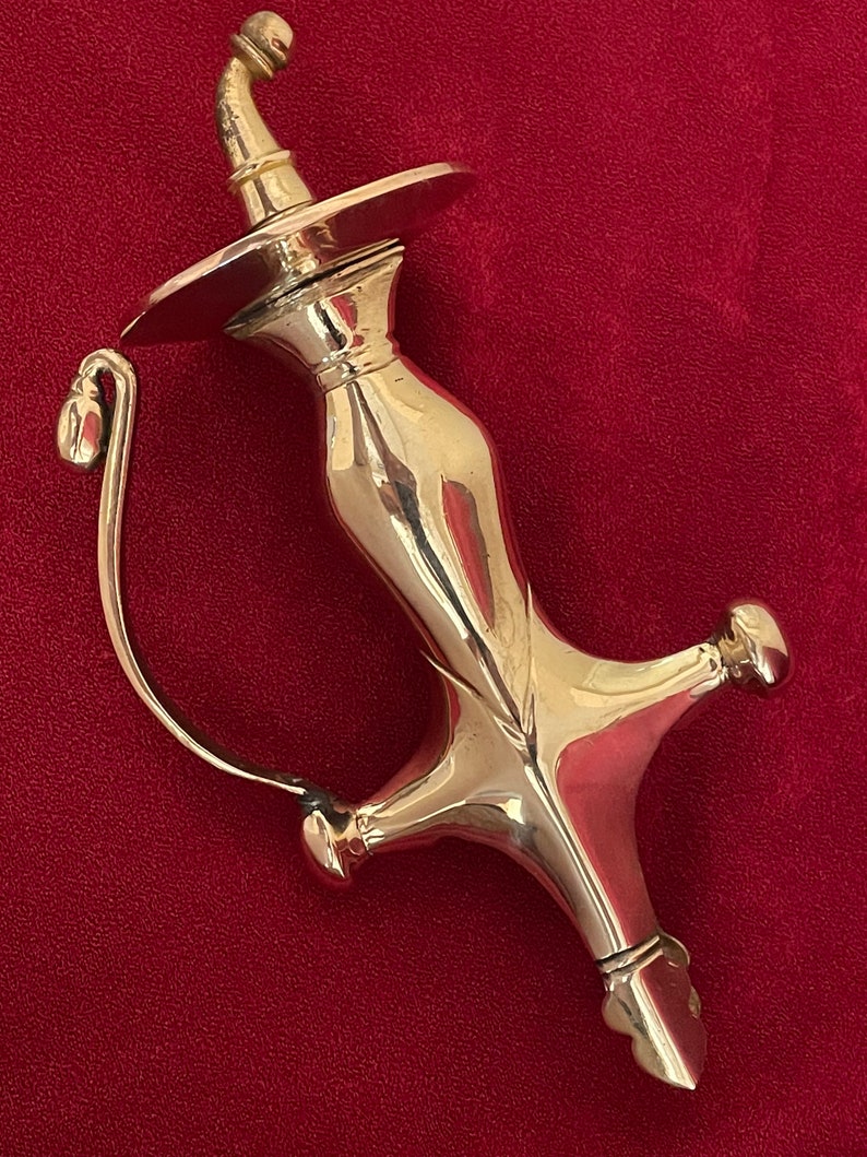 Golden Looking Sword Hilt for Rajput Sword With Knuckle Guard Ready to ...