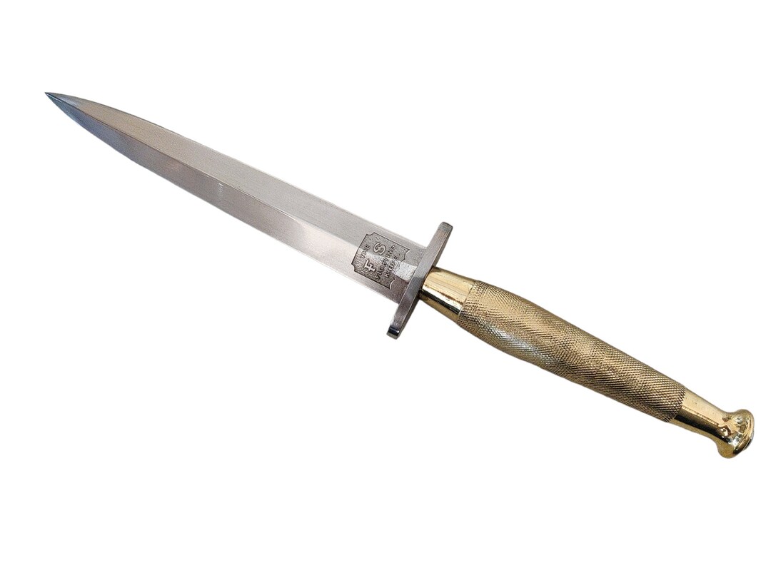Modern Reproduction Fs Commando Dagger Fairbairn-sykes Replica Gold ...