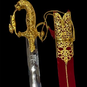 Rajput Shahi Big Size Talwar Wedding/ceremonial Sword With Gold Plated ...