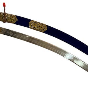 Shahi Talwar Indian Rajput Wedding Sword With Sheath Blue 38 Inches - Etsy