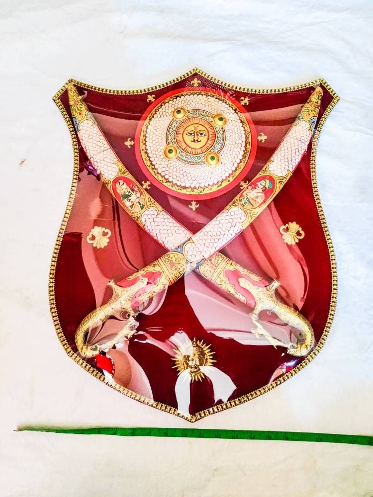 Medieval Decorative indian RAJPUT SWORD & SHIELD Wall Hanging | Etsy