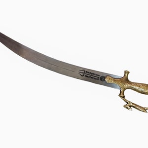 Golden Look Ceremonial Indian Rajput / Sikh Wedding Sword With Sheath ...