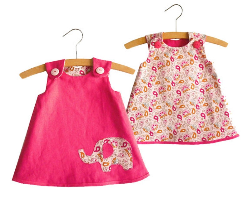 Size 0-24 months/Reversible A Line Dress Pattern/ Toddler | Etsy