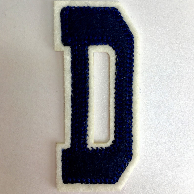 Embroidered Iron on Patch Varsity Alphabet Letters Custom Name | Etsy