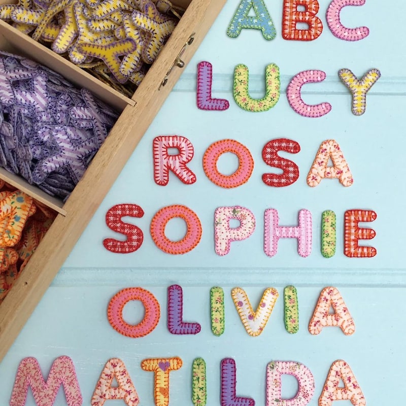 Custom Sew Letters - Etsy UK