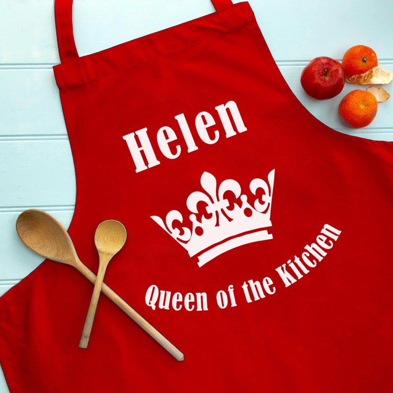 Personalised Queen of the Kitchen Apron - Etsy