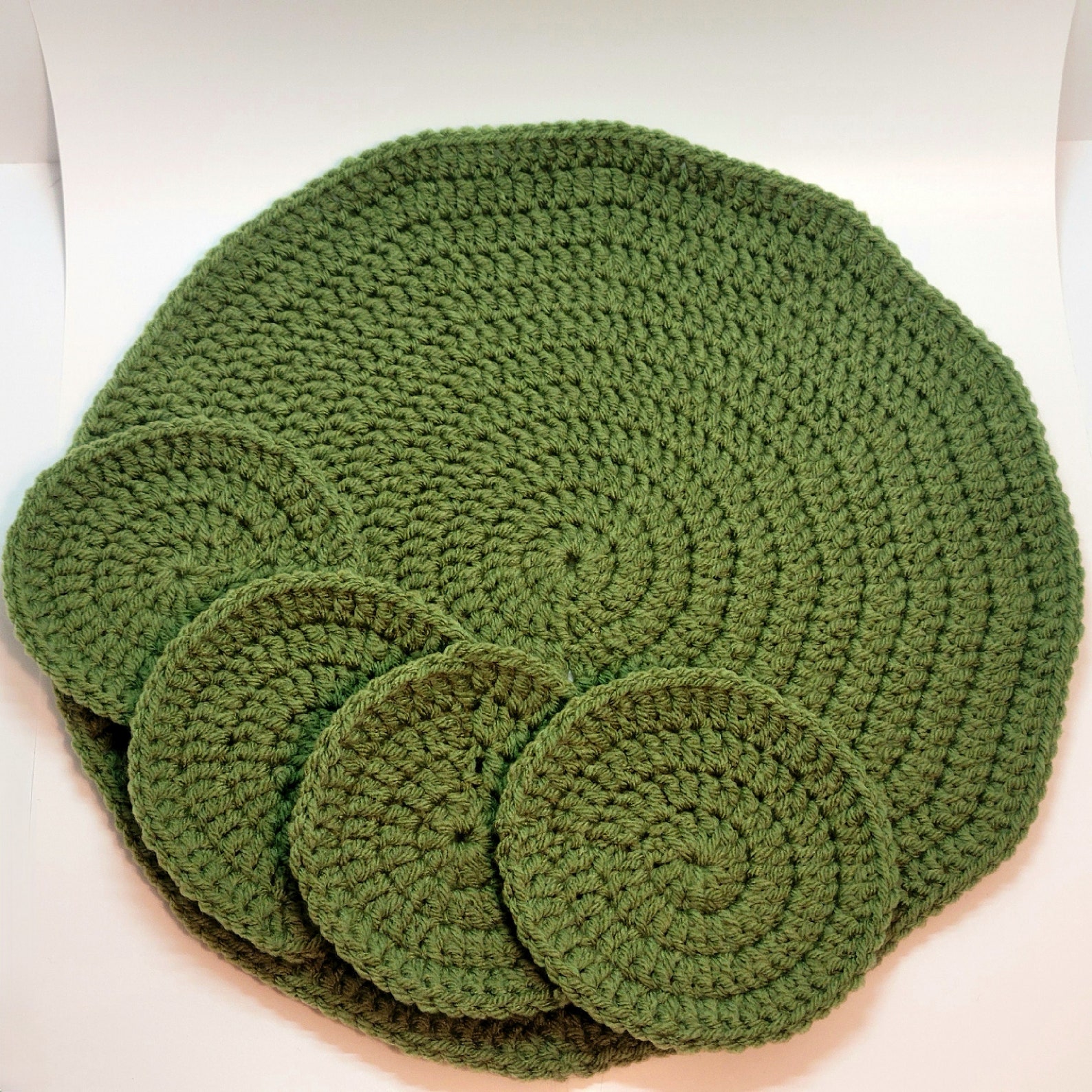 Round Coaster Crochet Pattern - Instant Download for Easy 1-hour DIY ...