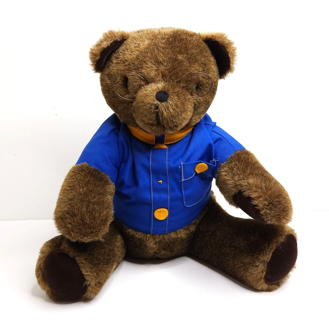 Basic Brown Bear Company Plush Hand Made Teddy Bear Stuffed Animal 14 ...