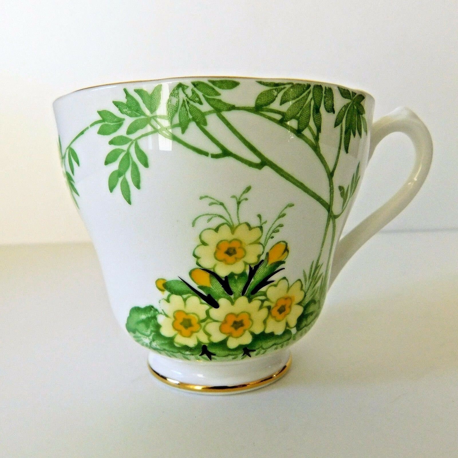 Primrose Dale Tea Cup 6 Oz New Chelsea Staffs Bone China Yellow Flowers ...