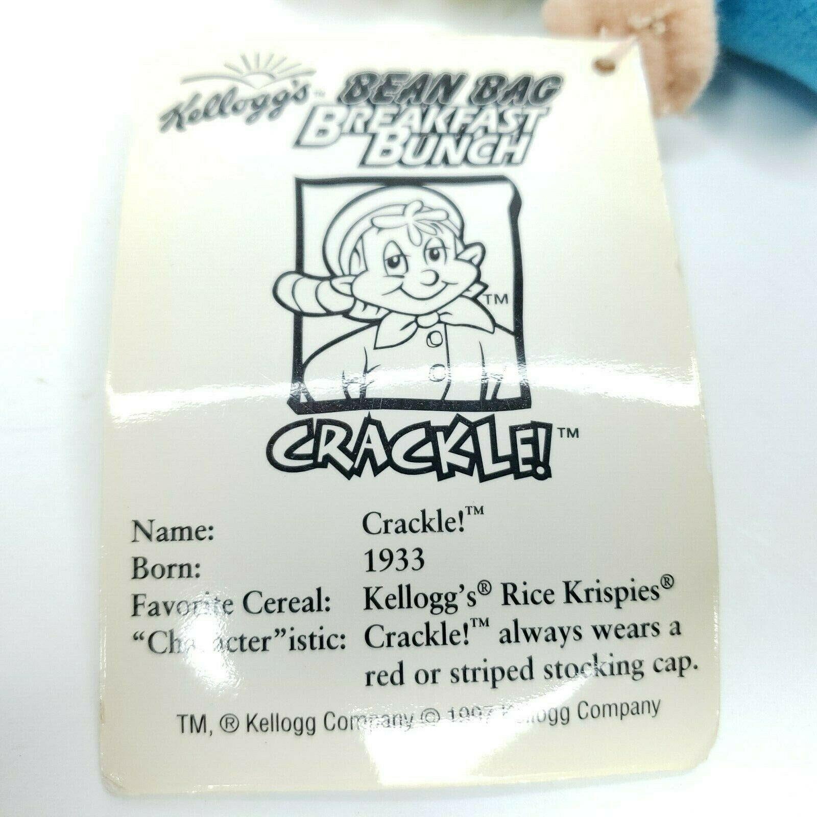 Kelloggs Snap Crackle Pop Plush Dolls 1997 Bean Bag Breakfast Bunch ...