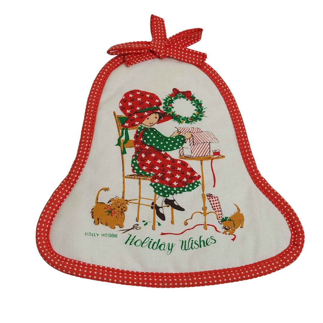 Vintage Holly Hobbie Holiday Wishes Hot Pad Kitchen Wall Hanging Christmas Decoration - Etsy
