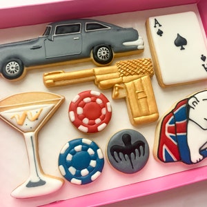 007 James Bond Inspired Gift, Hand-iced Biscuit Gifts, 007 Lover Gift ...