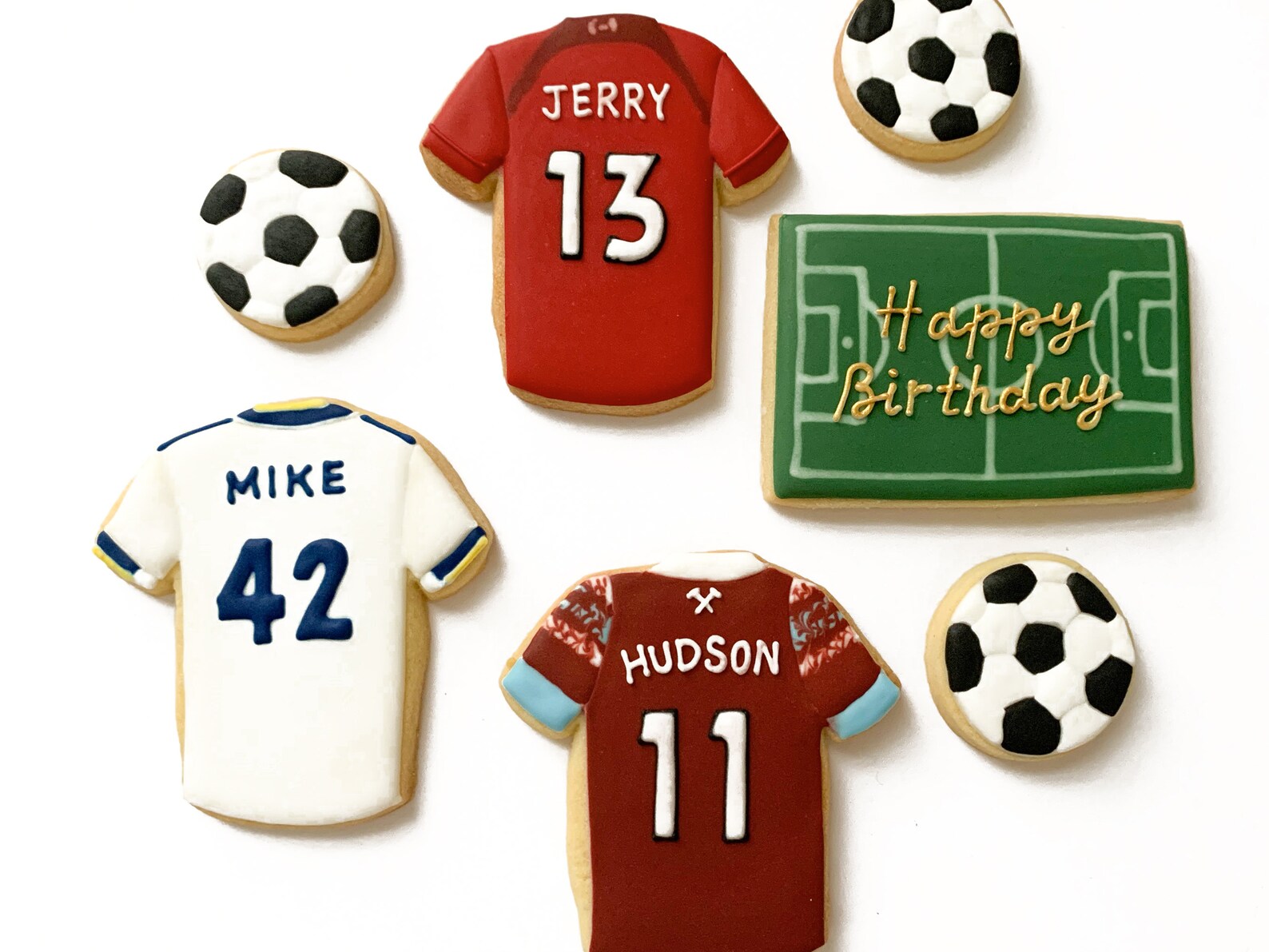 Personalised Football Fan Birthday Biscuits Gift for Football - Etsy UK