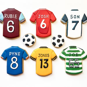 Personalised Football Fan Birthday Biscuits, Gift for Football Fan ...