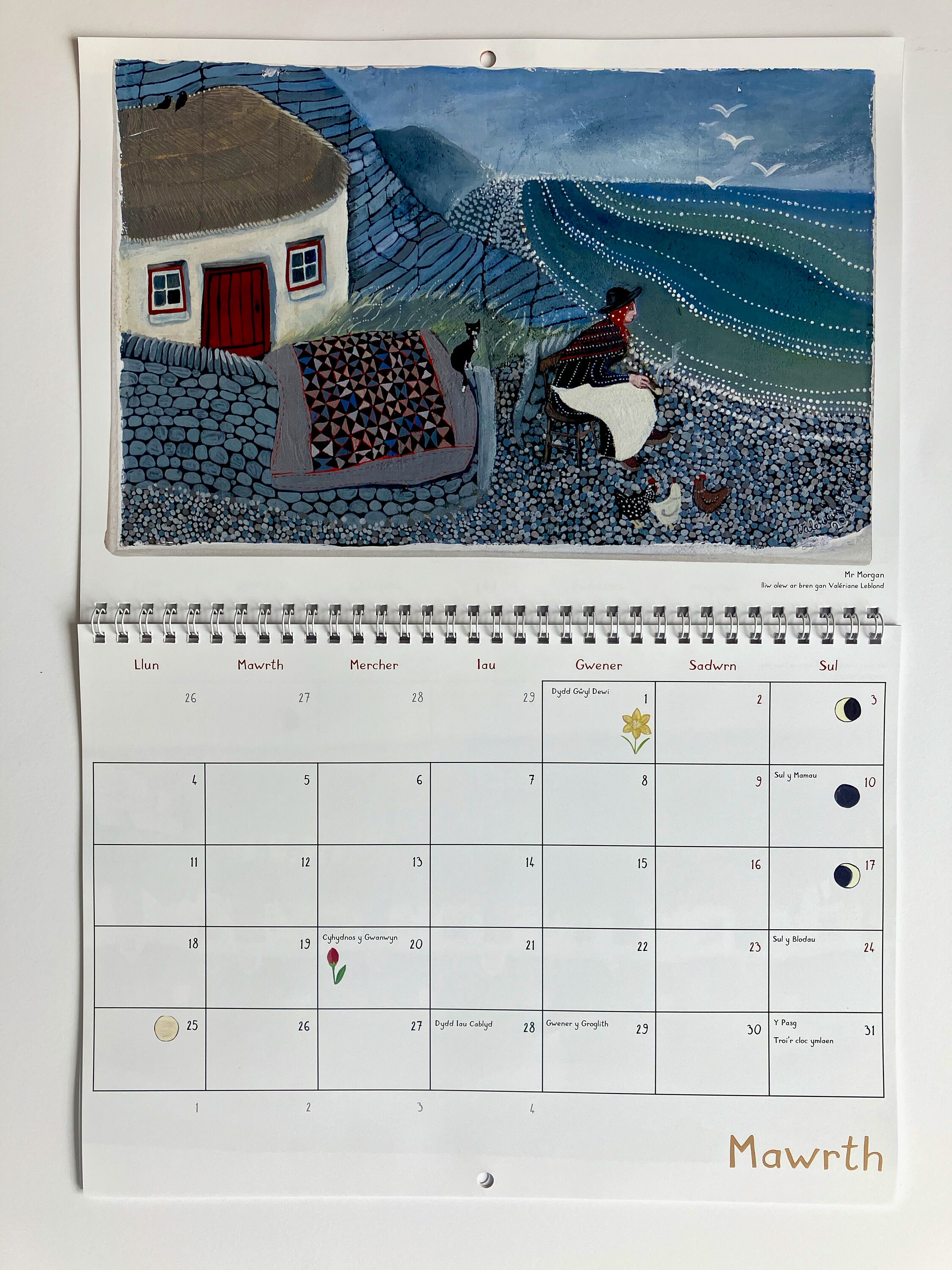 Welsh calendar 2024 - illustrated by Valriane Leblond sold by Luisa ...