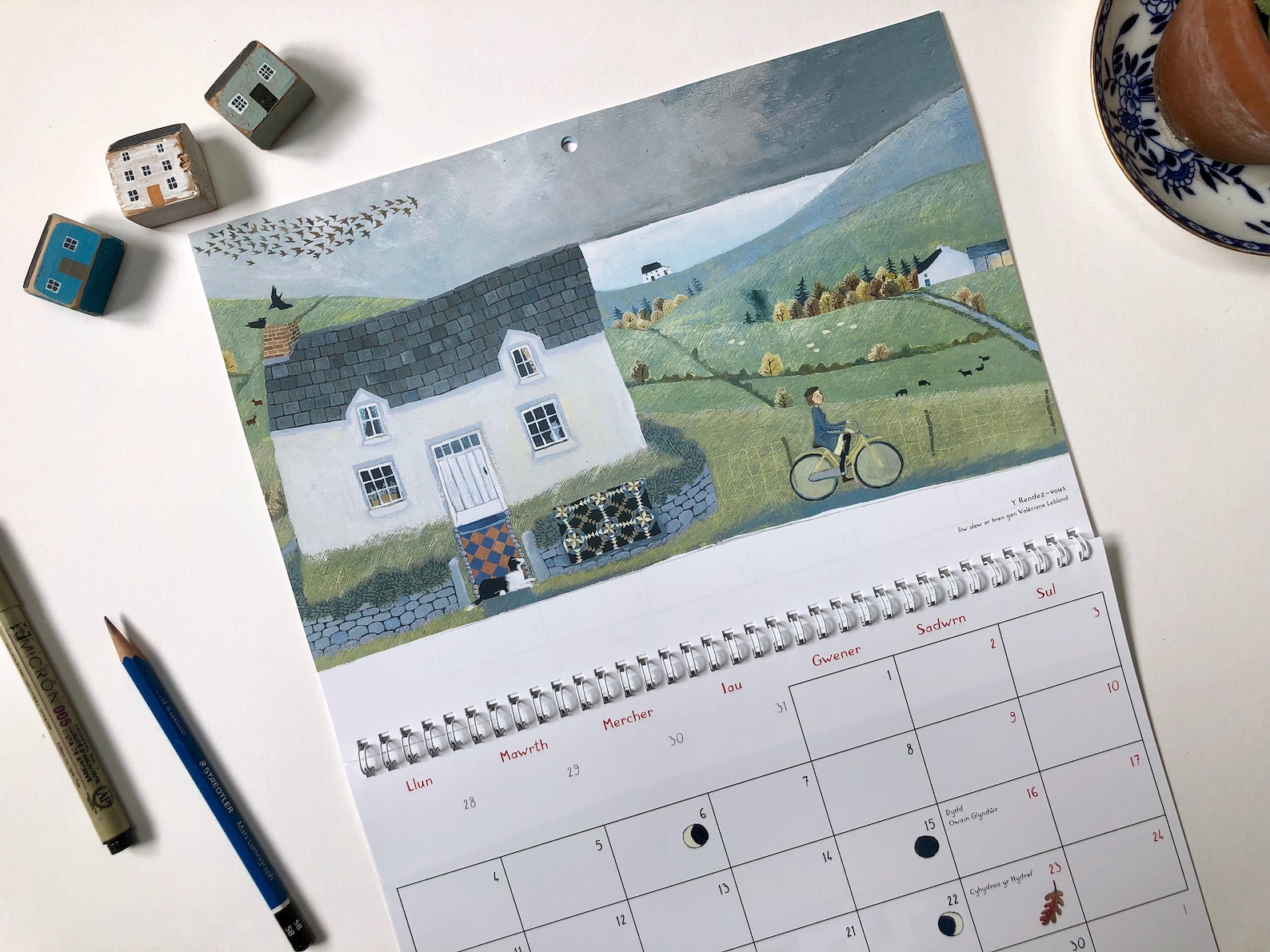 Welsh Calendar 2023 Illustrated by Valériane Leblond - Etsy