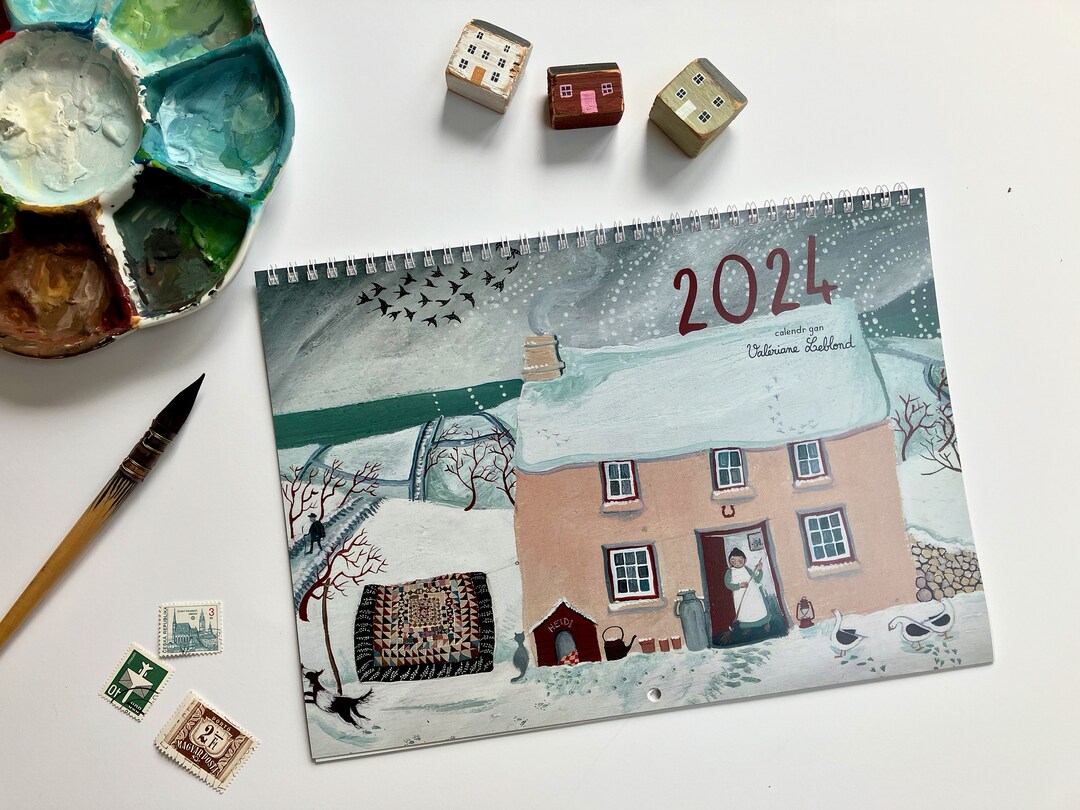 Welsh Calendar 2024 Illustrated by Valériane Leblond - Etsy