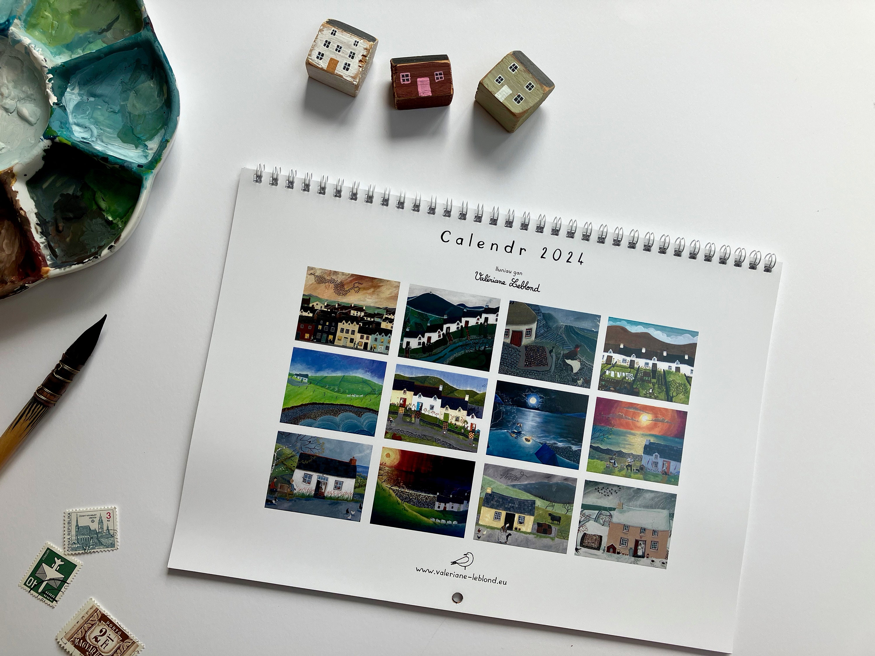 Welsh calendar 2024 - illustrated by Valriane Leblond sold by Luisa ...