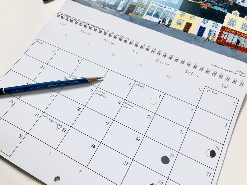 Welsh Calendar 2023 Illustrated by Valériane Leblond - Etsy