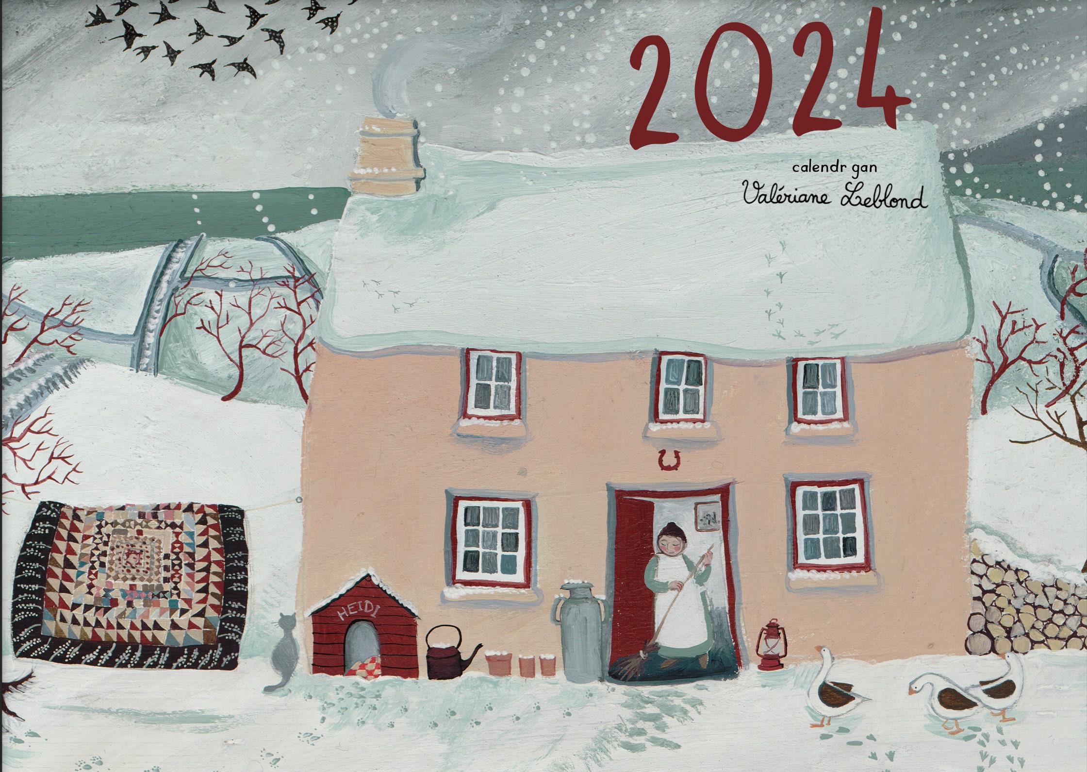 Welsh calendar 2024 - illustrated by Valriane Leblond sold by Luisa ...
