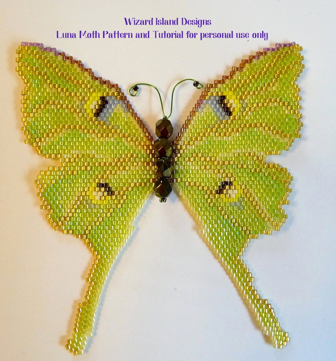 Luna Moth PDF Pattern and Tutorial - Etsy