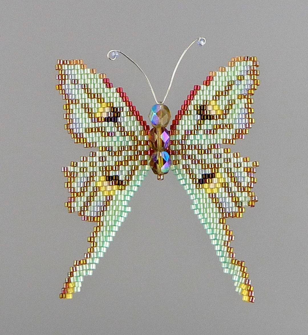 Small Luna Moth Bead Kit - Etsy
