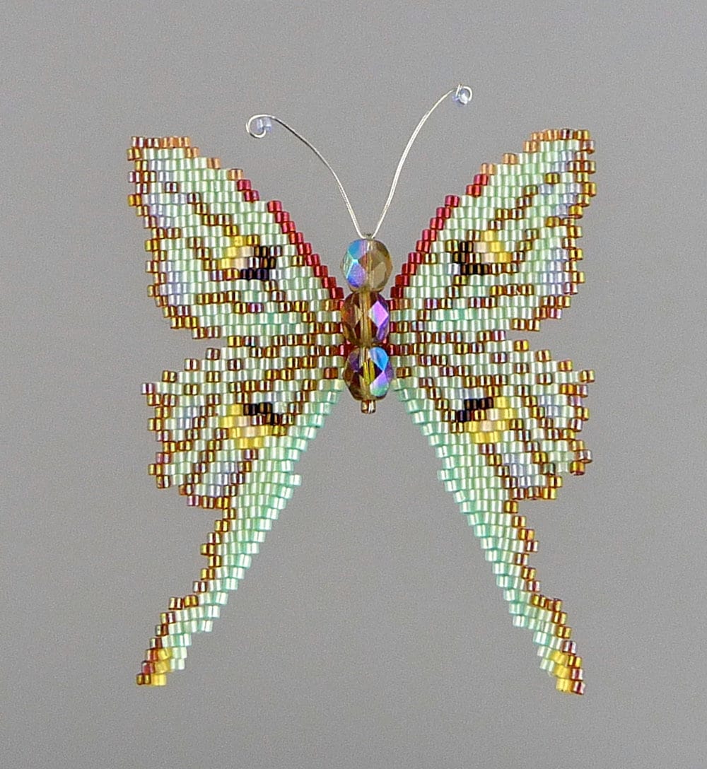 Small Luna Moth Bead Kit - Etsy