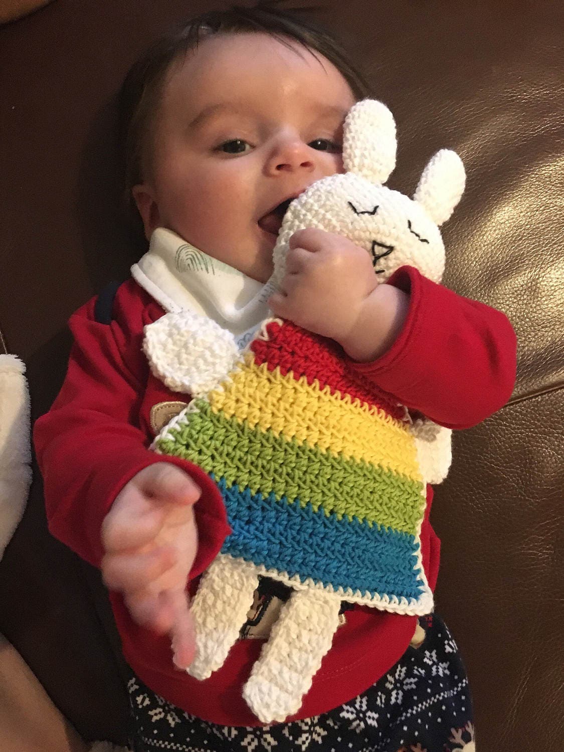 PDF PATTERN ONLY Cute 2D Flat Bunny Teddy Snuggle Crochet Comfort ...