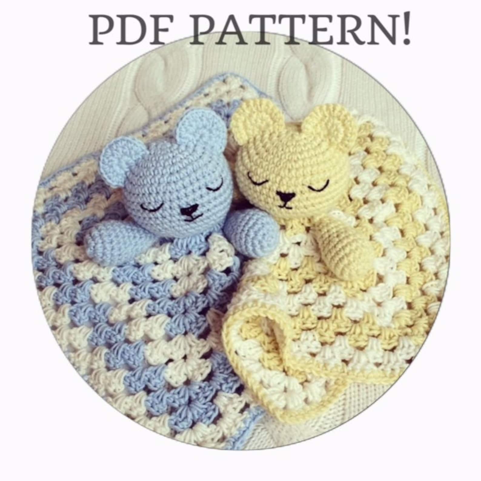 PDF PATTERN ONLY Cute Teddy Snuggle Crochet Comfort Blanket - Etsy