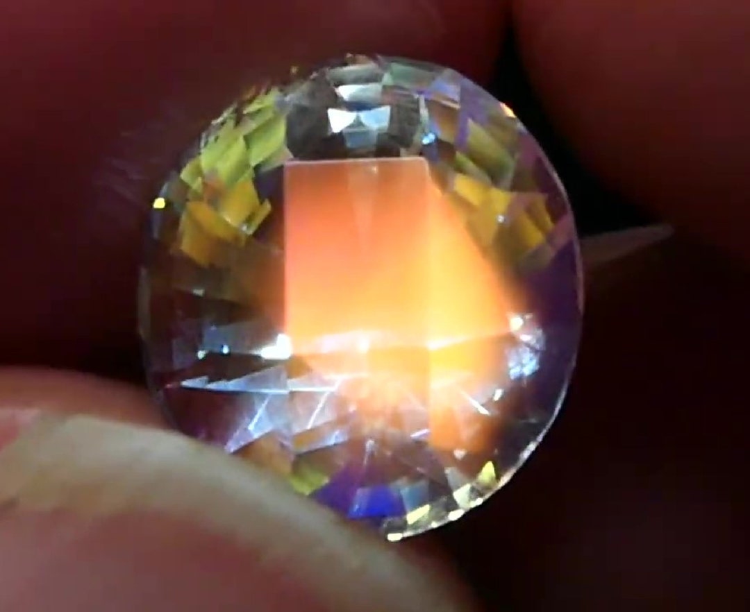 3.41 Cts – Beautiful Flawless Water Transparent Crystal Rainbow ...