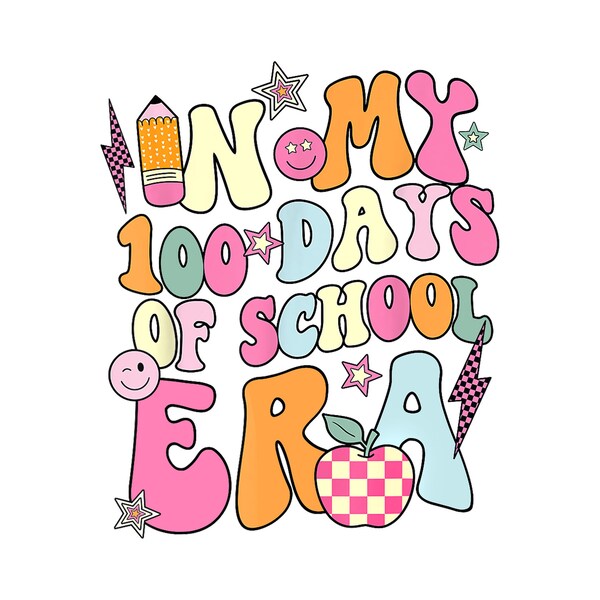 In My 100 Days of School Era Png - Etsy