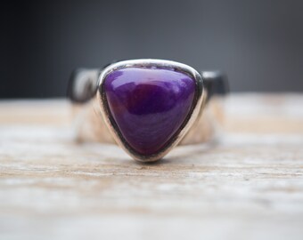 Sugilite Ring Sugilite Unisex ring Suglite Jewelry | Etsy