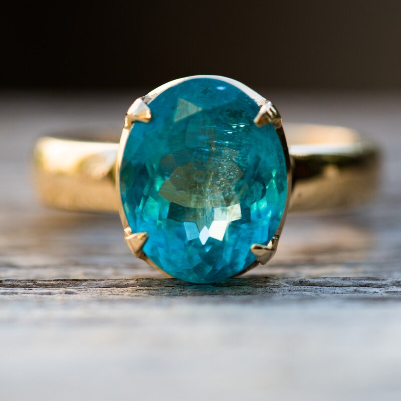 Blue Apatite Ring - Etsy