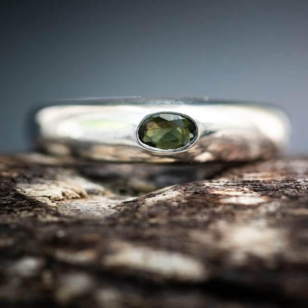 Moldavite Ring Men - Etsy
