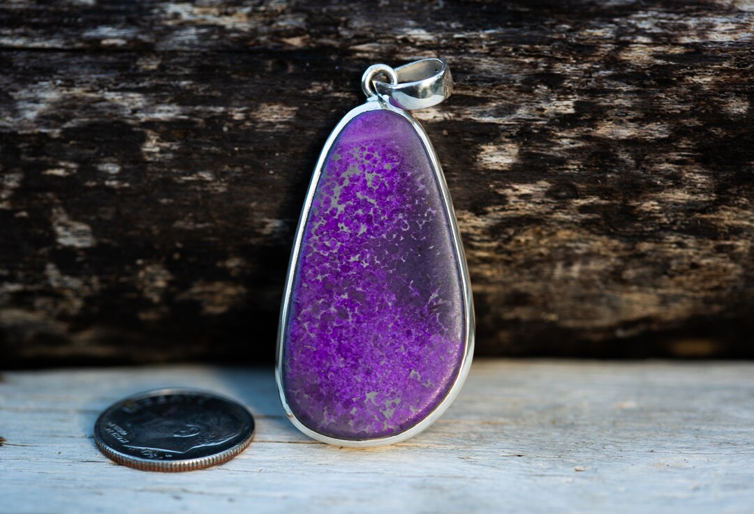 Sugilite Pendant - Stunning Sugilite and Sterling Silver - Gorgeous ...