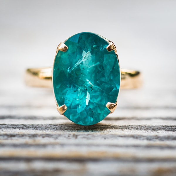 Apatite Ring - Etsy
