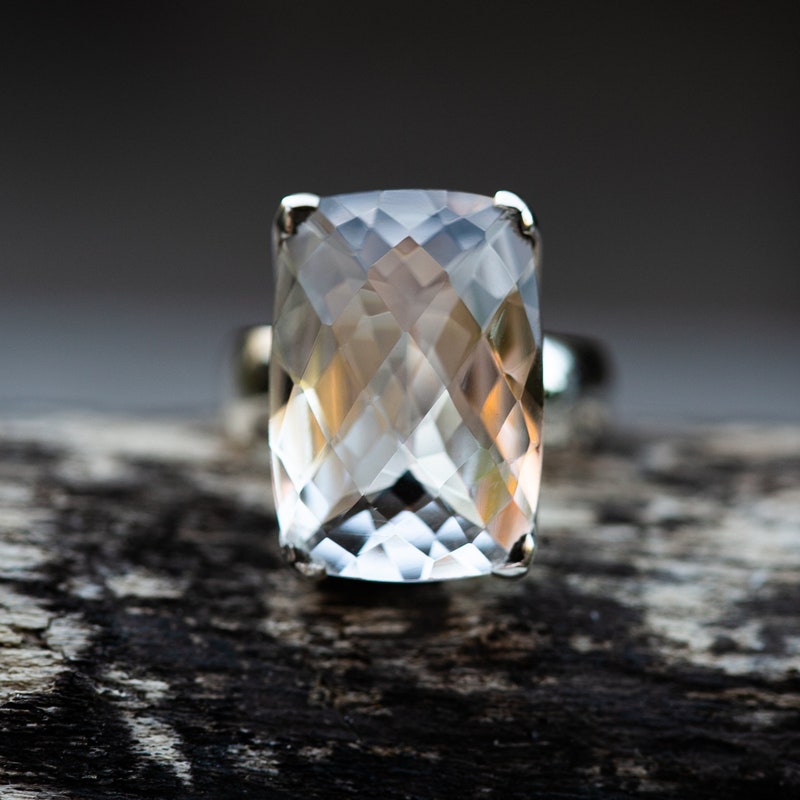 Quartz Crystal Ring - Etsy
