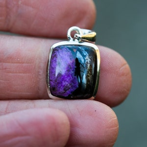 Sugilite Pendant Stunning Sugilite and Sterling Silver - Etsy
