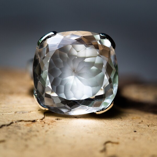 Quartz Crystal Ring - Etsy