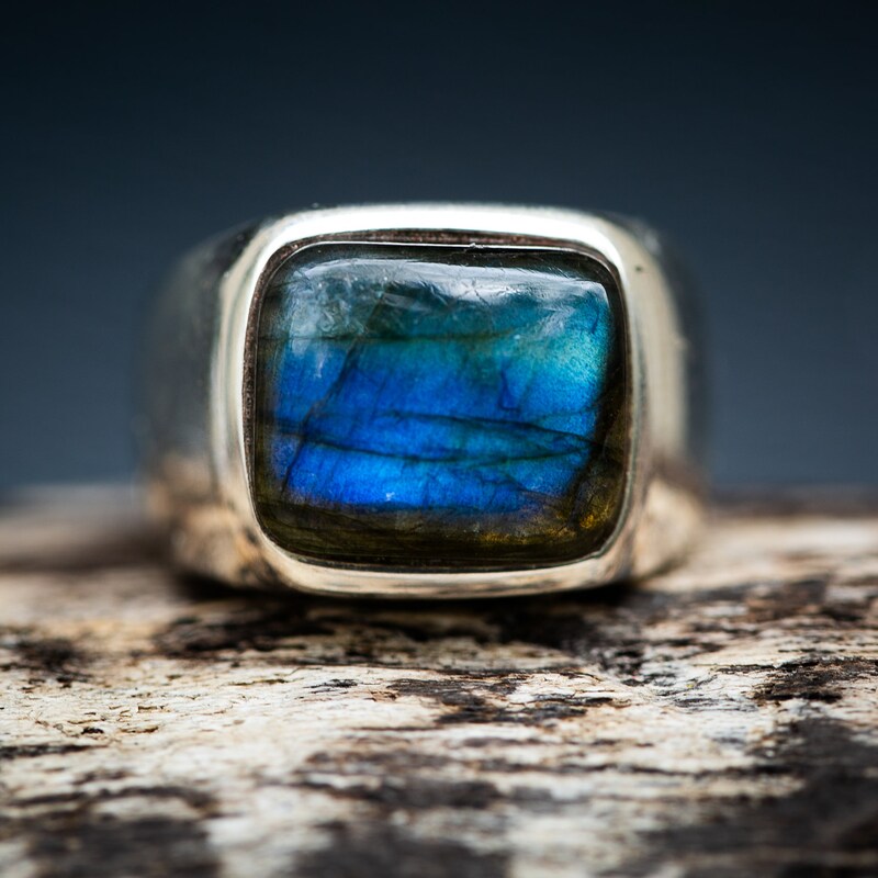Labradorite Ring - Etsy