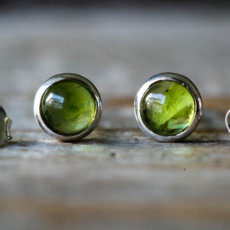 Peridot Earrings - Etsy